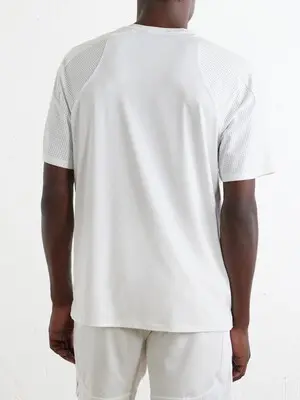 Lululemon Mesh-trimmed Jersey Tennis Shirt