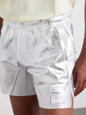 Satisfy Straight-leg 5" Logo-appliqu&eacute;d Printed Peaceshell&trade; Shorts