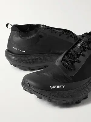 Satisfy Therocker™ Rubber-trimmed Rippy™ 66 Trail Running Sneakers - Black
