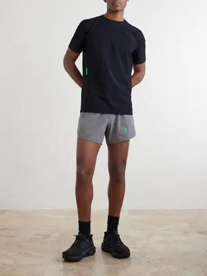 DISTRICT VISION Straight-leg Logo-print 5" Stretch-jersey Running Shorts