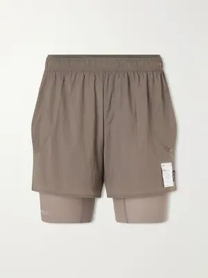 Satisfy Rippy&trade; Layered 5" Cordura&reg; And Justice&trade; Running Shorts - Brown