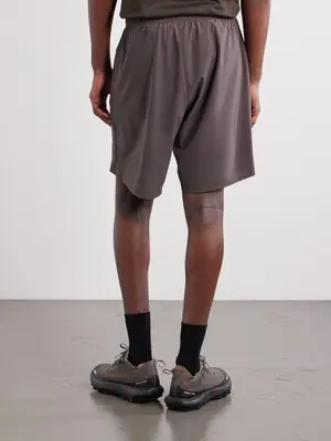 DISTRICT VISION Straight-leg Logo-appliqu&eacute;d 9" Stretch-jersey Running Shorts