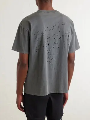 Satisfy Logo-print Distressed Mothtech™ Cotton-jersey T-shirt