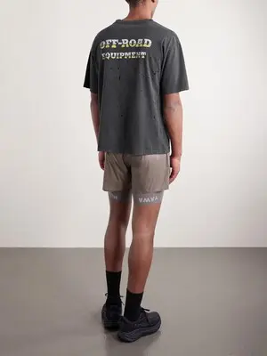 Satisfy Logo-print Distressed Mothtech™ Cotton-jersey T-shirt