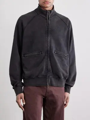 FRIZMWORKS Cotton-blend Jersey Zip-up Sweatshirt