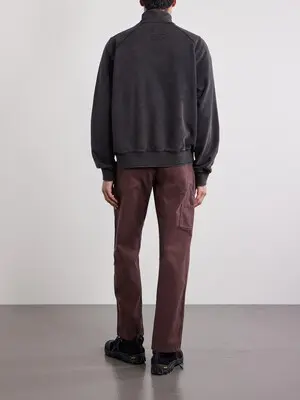FRIZMWORKS Cotton-blend Jersey Zip-up Sweatshirt