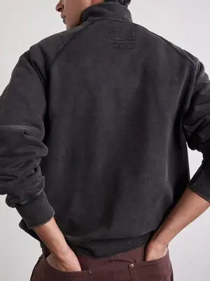 FRIZMWORKS Cotton-blend Jersey Zip-up Sweatshirt