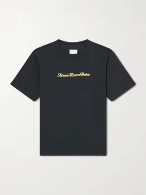 Aimé Leon Dore Logo-print Cotton-jersey T-shirt - Black
