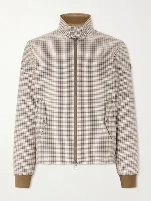 Moncler Almogordo Reversible Checked Shell Down Jacket - Neutrals