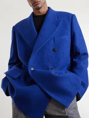 Dries Van Noten Bosier Double-breasted Wool Blazer