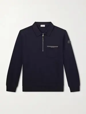 Moncler Zip Up Polos For Men