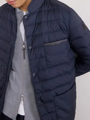 Moncler Kenai Leather-trimmed Quilted Shell Down Jacket