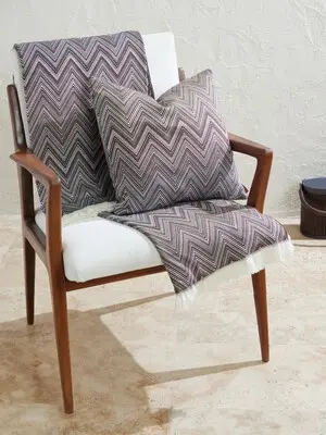 Missoni Timmy Fringed Striped Wool Throw
