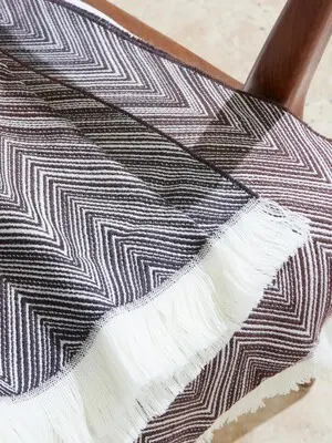 Missoni Timmy Fringed Striped Wool Throw