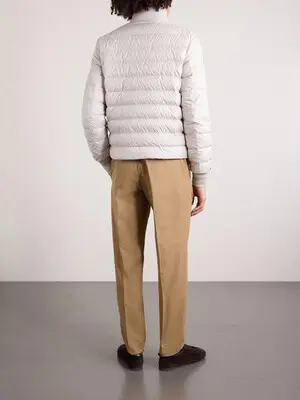 Moncler Straight-leg Cotton-blend Trousers