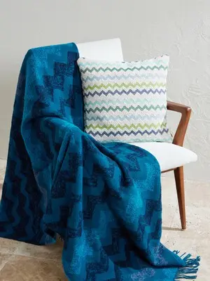 Missoni Capri Striped Bouclé Cushion