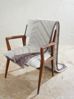 Missoni Catullo Fringed Wool-blend Throw - Neutrals