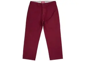 Supreme Chino Pant - Red