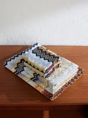 Missoni Giacomo Set Of Five Striped Cotton-terry Towels - Multi