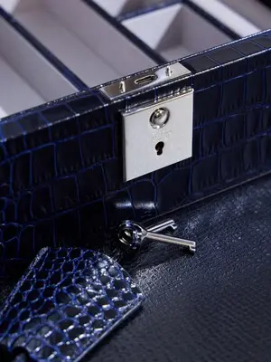 Smythson Panama Cross-grain Leather Jewellery Box