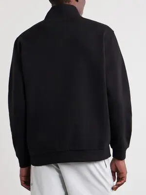 Lululemon Steady State Cotton-blend Jersey Half-zip Sweatshirt