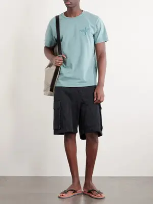 JW Anderson Twisted Wide-leg Cotton-twill Cargo Shorts