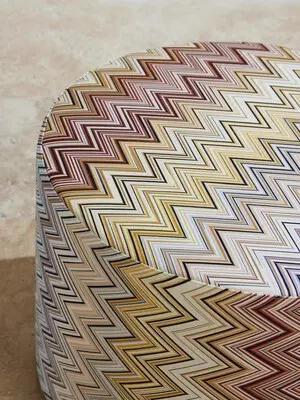 Missoni Jarris Striped Cotton Pouf
