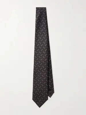 Brioni 8cm Silk-jacquard Tie - Blue