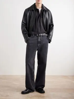 AGOLDE Boyle Cotton Shirt - Black