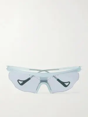 DISTRICT VISION Paf Koharu Eclipse D-frame Polycarbonate Sunglasses - Blue