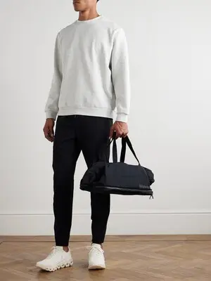 Lululemon Licence To Train Tapered Stretch Recycled Waffle-knit Joggers - Black