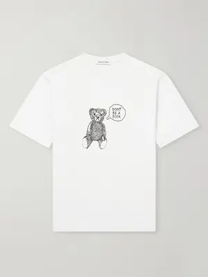 DISTRICT VISION California Printed Cotton-jersey T-shirt - White