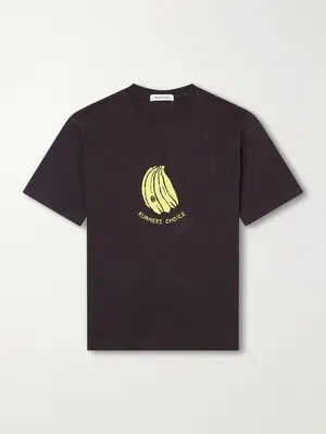 DISTRICT VISION California Printed Cotton-jersey T-shirt - Black