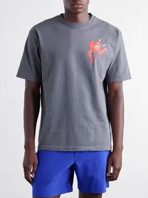 DISTRICT VISION California Printed Cotton-jersey T-shirt