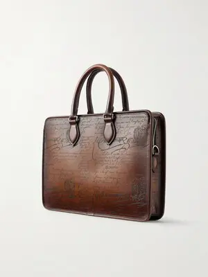 Berluti Un Jour Mini Venezia Leather Briefcase
