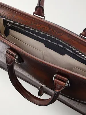 Berluti Un Jour Mini Venezia Leather Briefcase