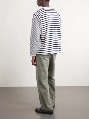 REMI RELIEF Striped Cotton-jersey T-shirt