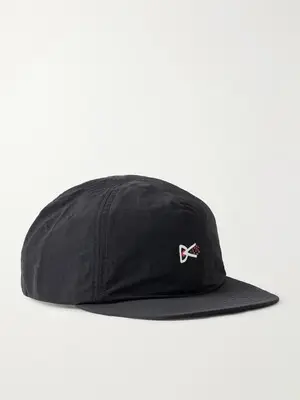 DISTRICT VISION Logo-print Shell Hat - Black