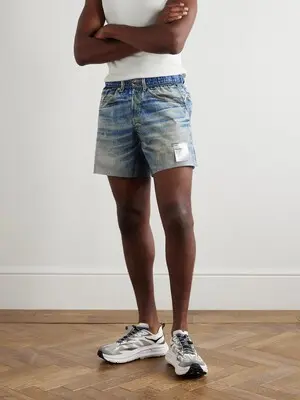 Satisfy Straight-leg 5" Logo-appliqu&eacute;d Printed Peaceshell&trade; Shorts