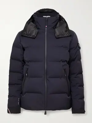 Moncler Montgetech Logo-appliquéd Quilted Stretch-nylon Hooded Down Ski Jacket