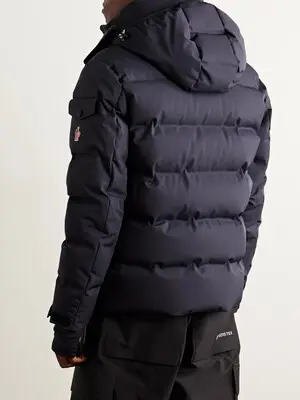 Moncler Montgetech Logo-appliquéd Quilted Stretch-nylon Hooded Down Ski Jacket
