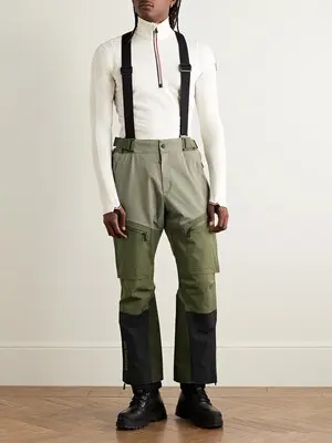 Moncler Colour-blocked Ski Salopettes