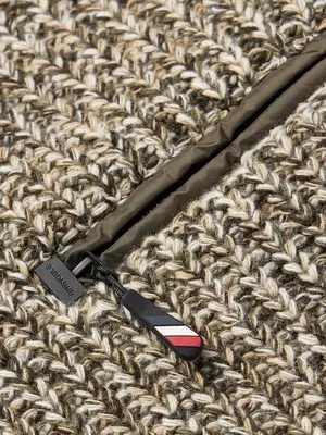 Moncler Shell-trimmed Virgin Wool Rollneck Sweater