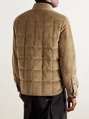 Moncler Gelt Cotton-blend Corduroy Down Ski Jacket