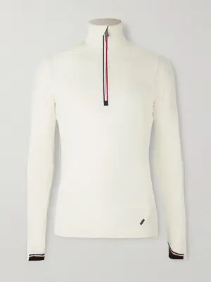 Moncler Polartec® Power Grid™ Half-zip Base Layer - White