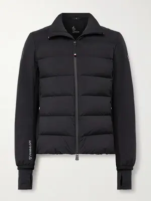 Moncler Araripe Stretch-jersey Trimmed Quilted Down Ski Jacket
