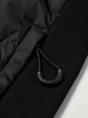 Moncler Quilted Shell And Polartec® Power Stretch™ Pro Hooded Down Jacket