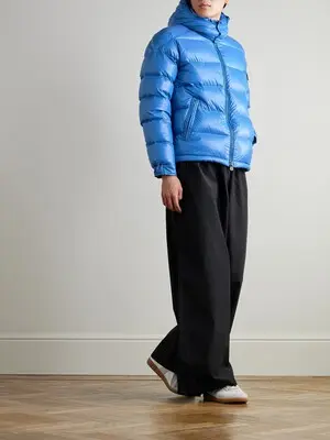 Moncler Maya Logo-appliquéd Quilted Shell Hooded Down Jacket
