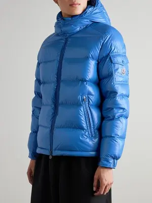 Moncler Maya Logo-appliquéd Quilted Shell Hooded Down Jacket