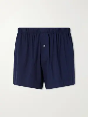 Zimmerli Pureness Stretch-micro Modal Boxer Shorts - Blue
